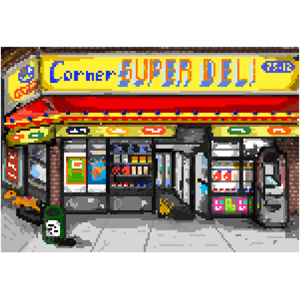 8 Bit Bodega Print - 8.5 x 11 in. – QUEENS JERK